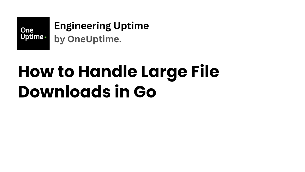 How to Handle Large File Downloads in Go