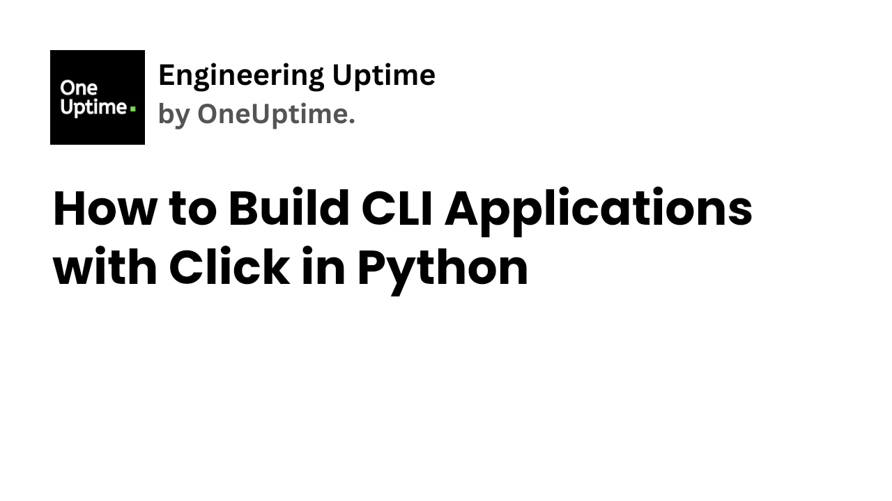 How to Build CLI Applications with Click in Python