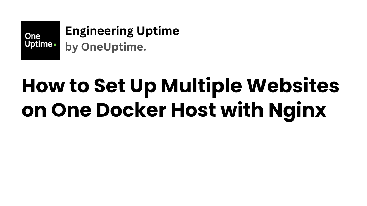 How to Set Up Multiple Websites on One Docker Host with Nginx