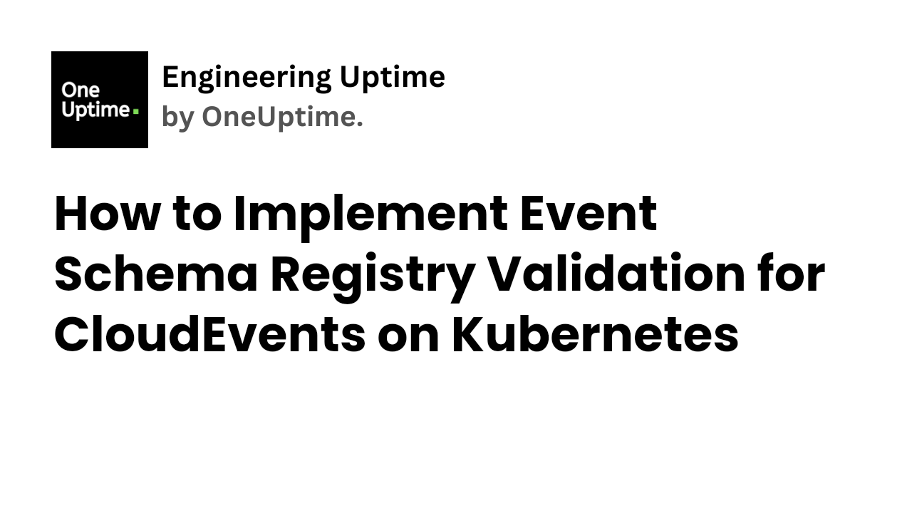 How to Implement Event Schema Registry Validation for CloudEvents on ...