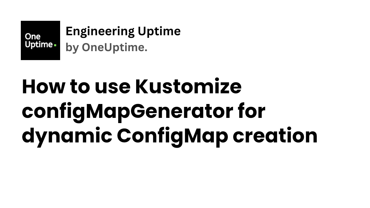 How to use Kustomize configMapGenerator for dynamic ConfigMap creation