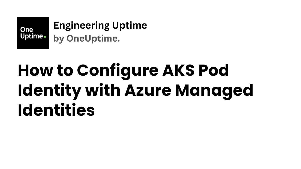 How to Configure AKS Pod Identity with Azure Managed Identities