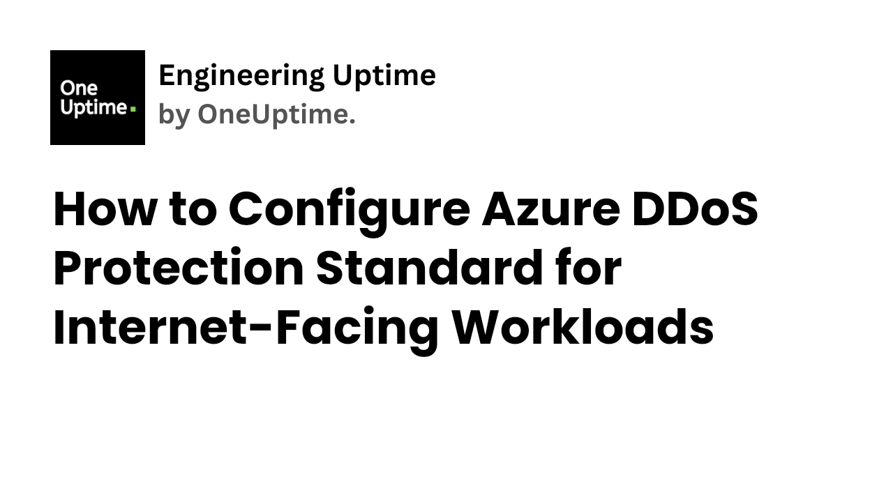 How to Configure Azure DDoS Protection Standard for Internet-Facing ...