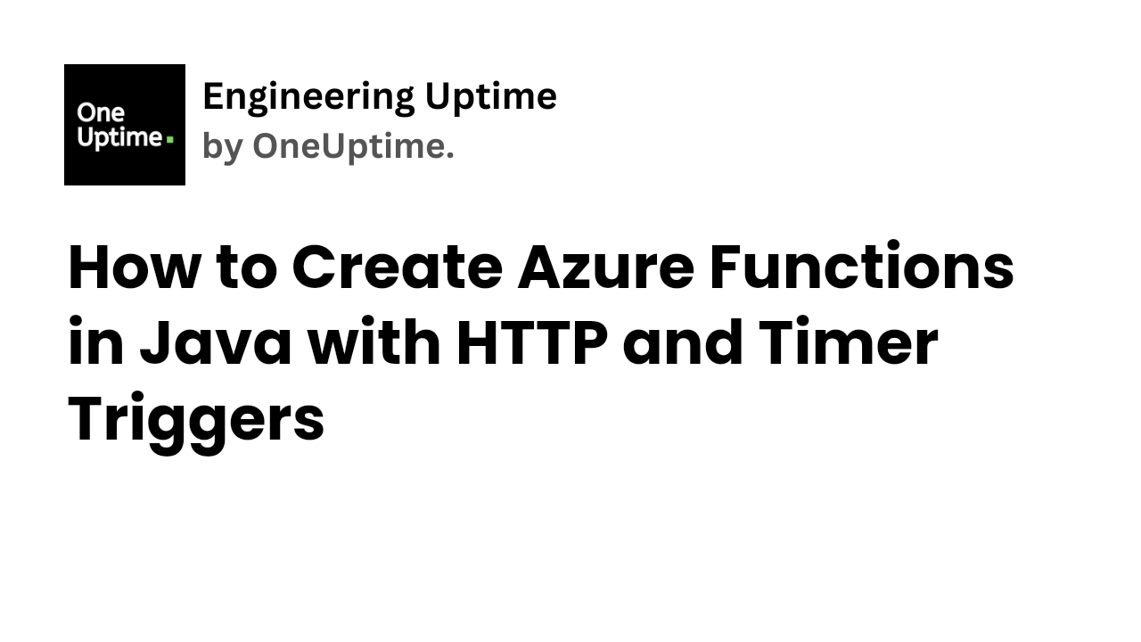 How to Create Azure Functions in Java with HTTP and Timer Triggers
