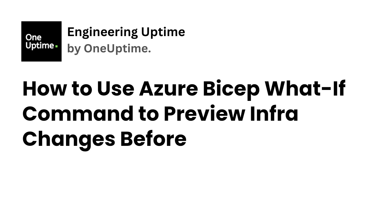 How to Use Azure Bicep What-If Command to Preview Infra Changes Before
