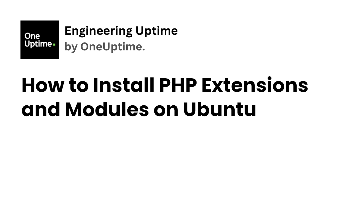 How to Install PHP Extensions and Modules on Ubuntu