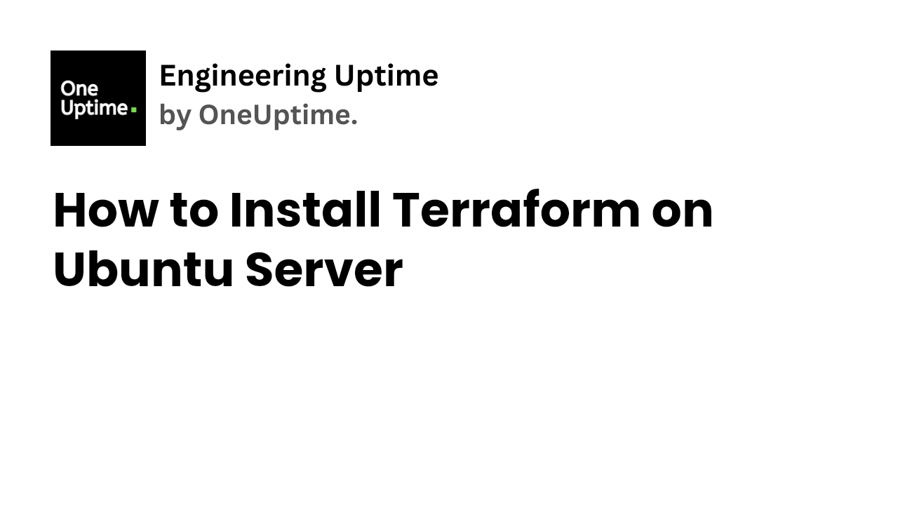 How to Install Terraform on Ubuntu Server