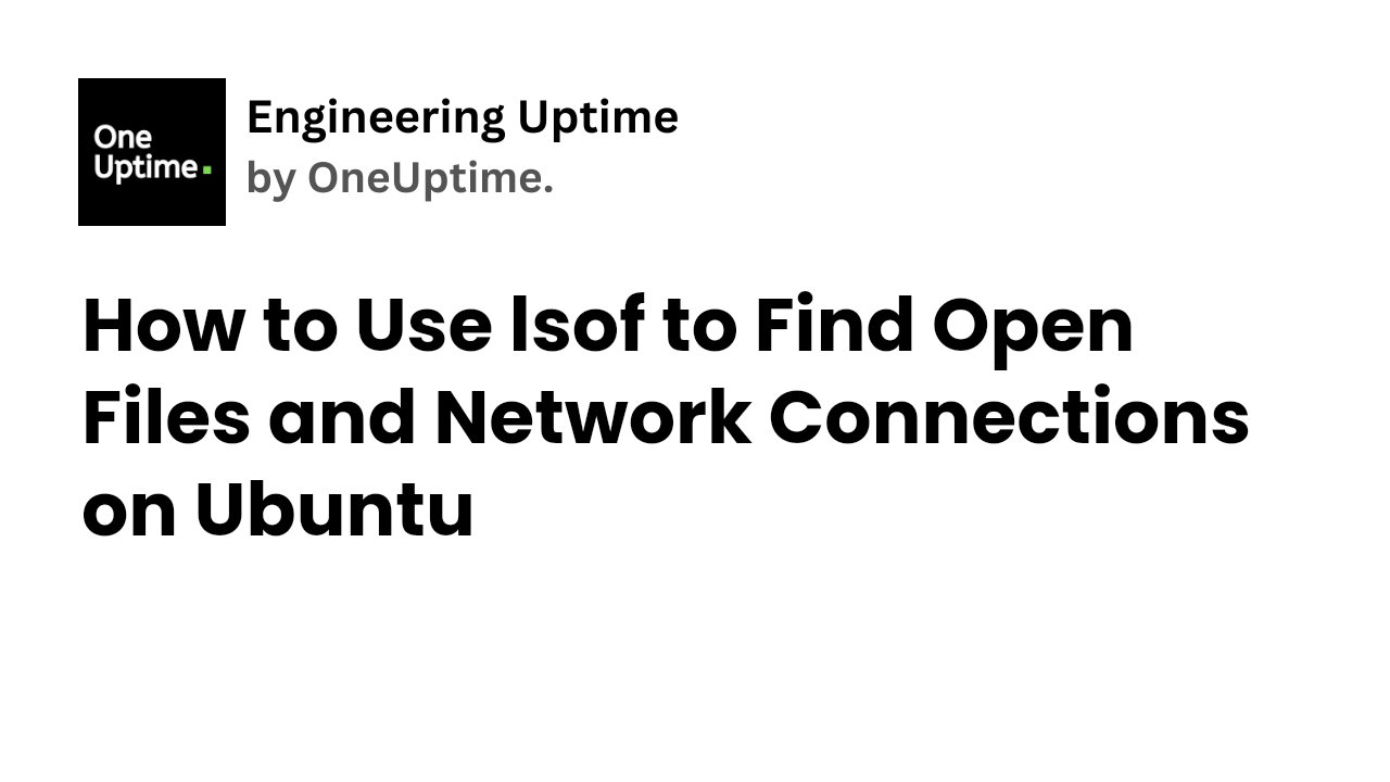 How to Use lsof to Find Open Files and Network Connections on Ubuntu