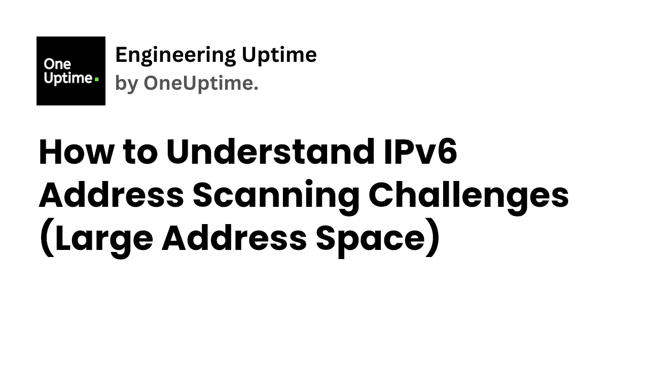 How to Understand IPv6 Address Scanning Challenges (Large Address Space)